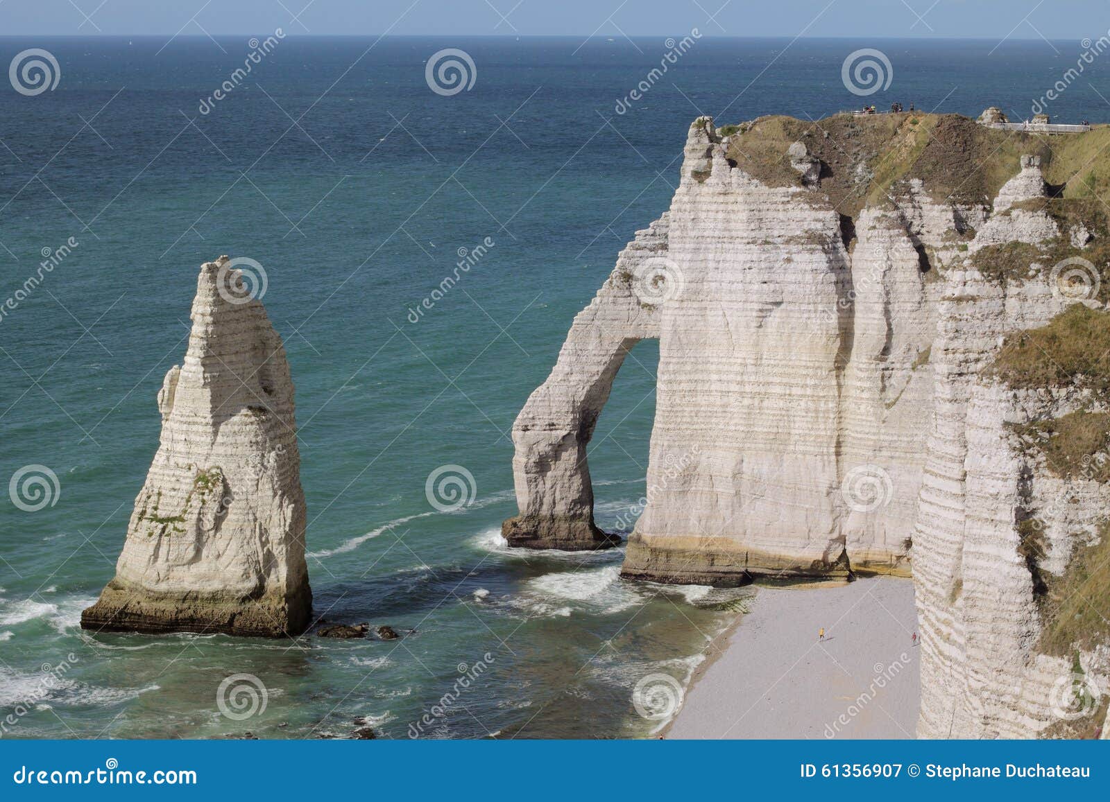 Cliffs of Normandy stock image. Image of white, waves - 61356907