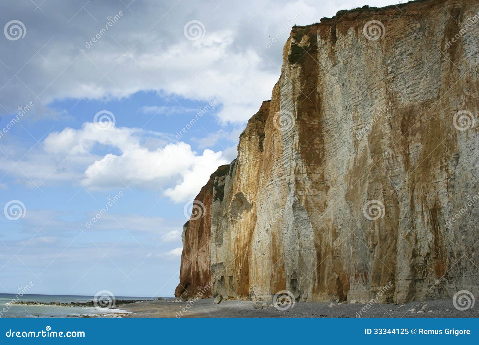 Cliffs in Normandy stock image. Image of stone, rocks - 33344125