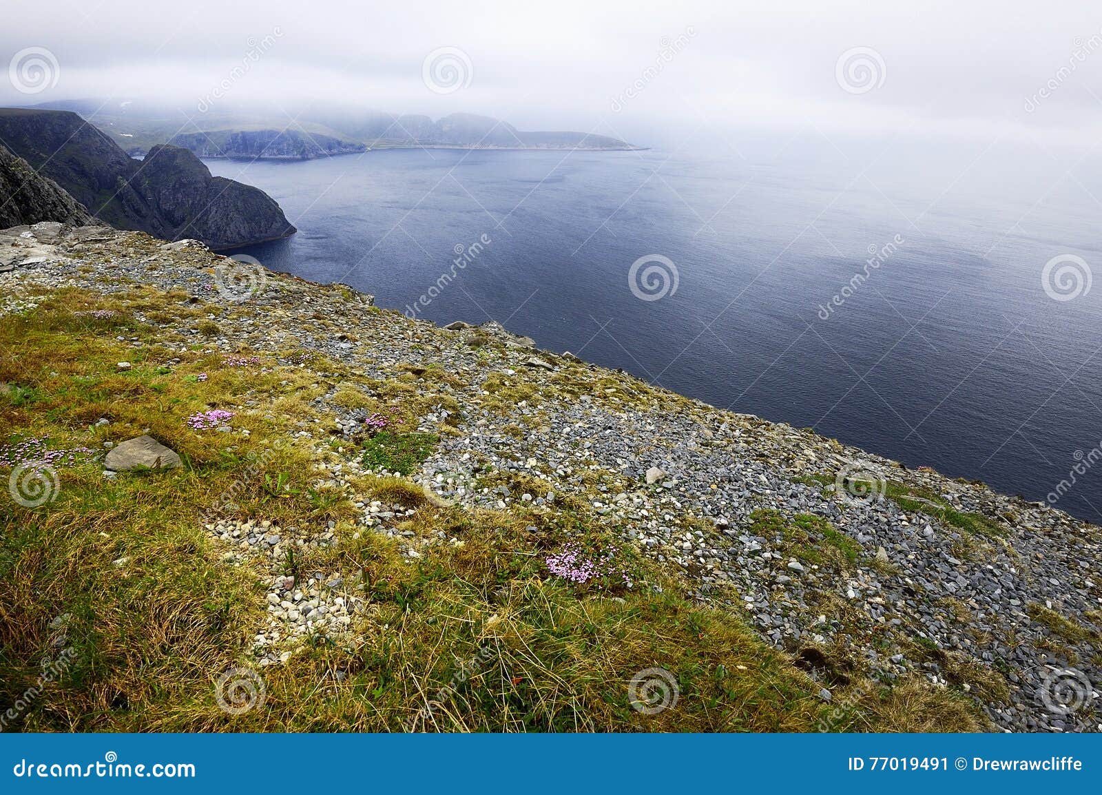 Cliffs of North Cape stock image. Image of north, cloud - 77019491