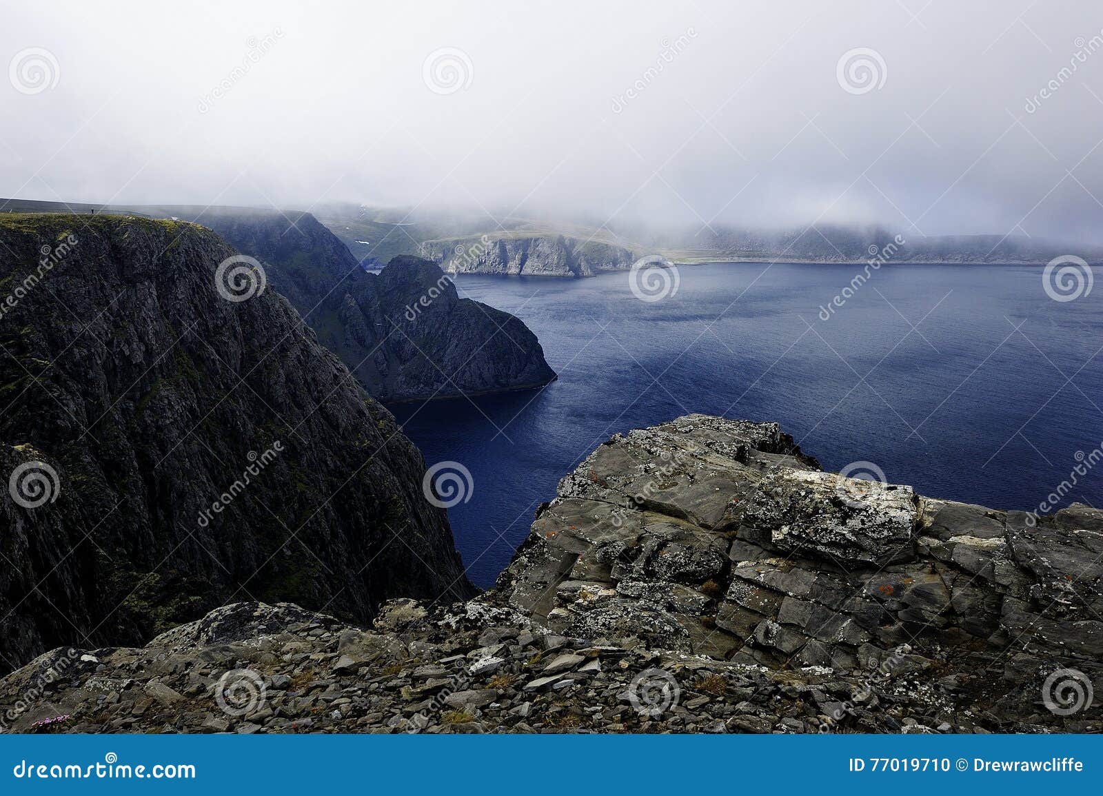 Cliffs of North Cape stock photo. Image of cliff, northern - 77019710
