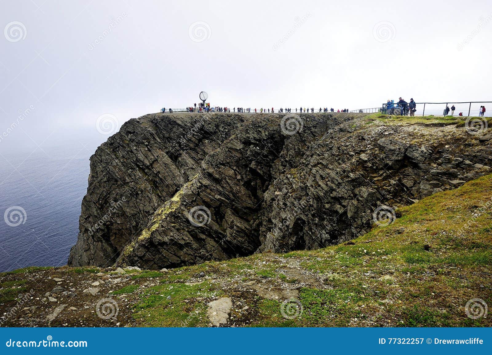 Cliffs of North Cape stock image. Image of familes, ocean - 77322257