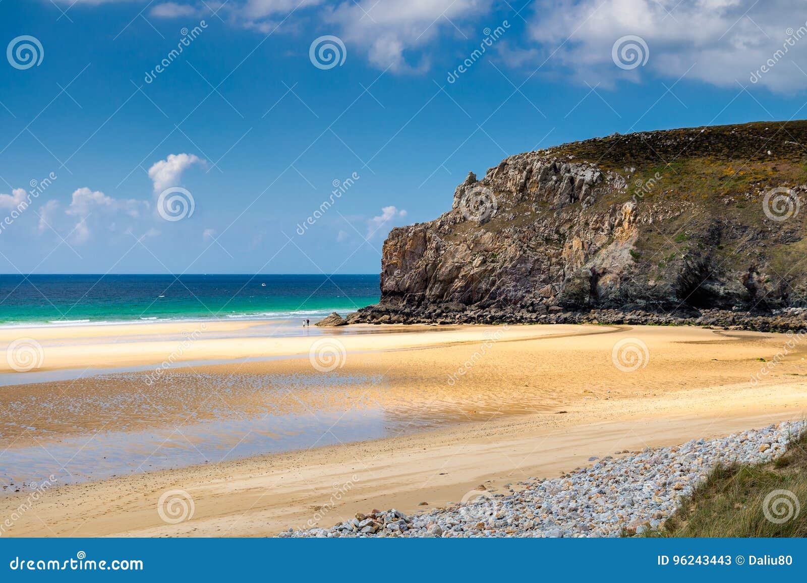 Cliffs and Ocean on the Coast of Brittany Bretagne, France Stock Image ...