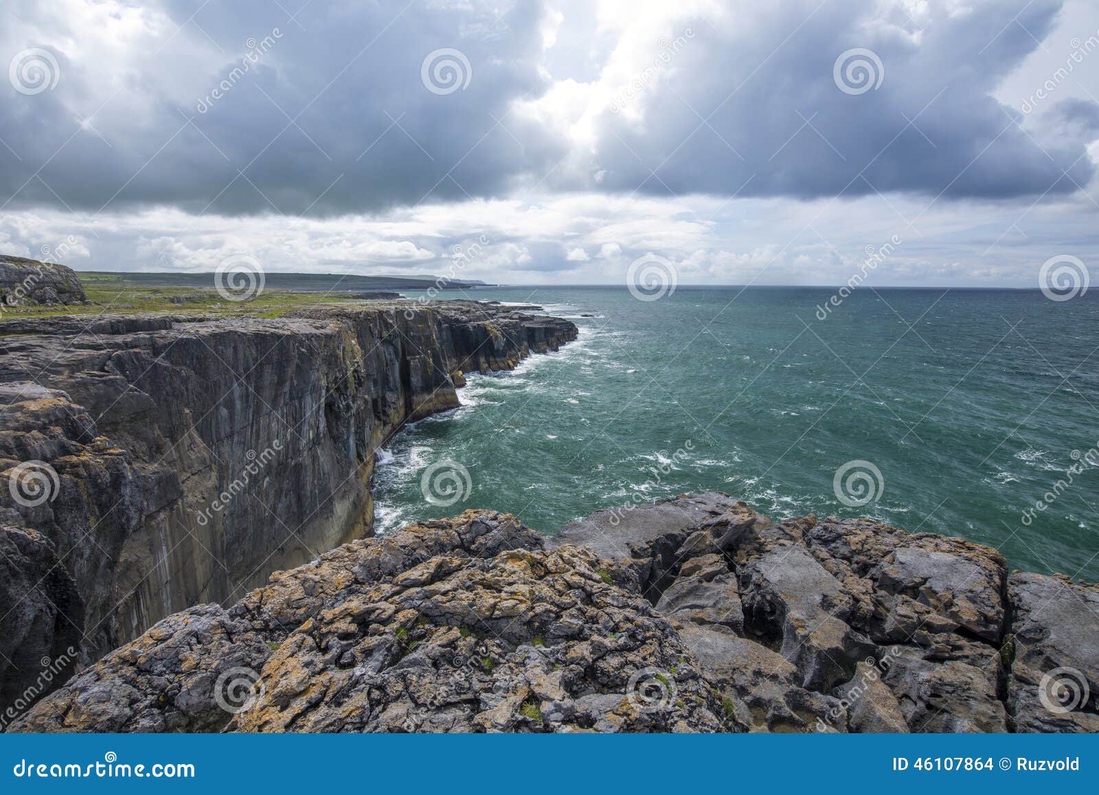 Cliffs and ocean stock photo. Image of ocean, landscape - 46107864