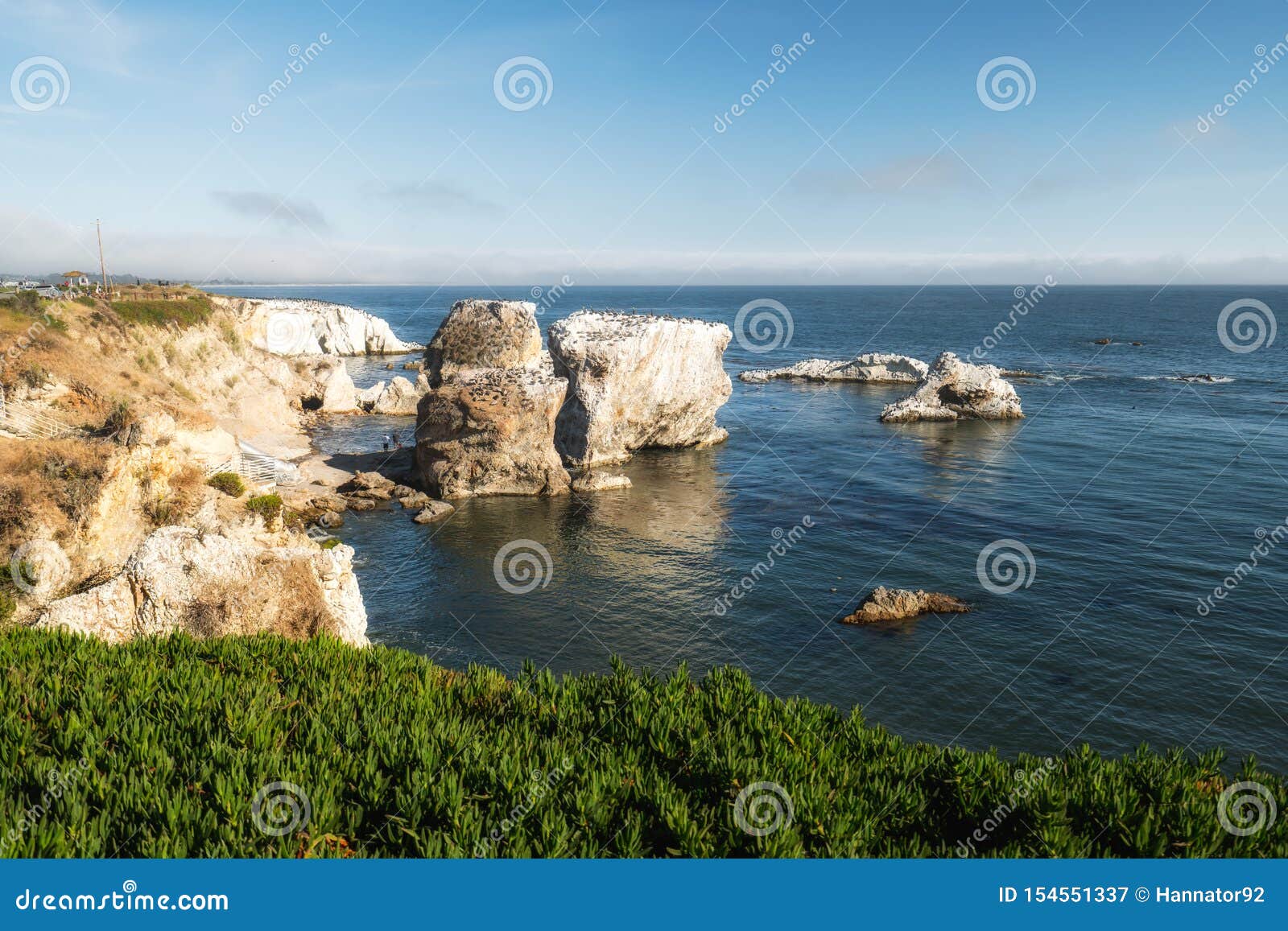 Cliffs in the Ocean, Shell Beach, California Stock Image - Image of ...