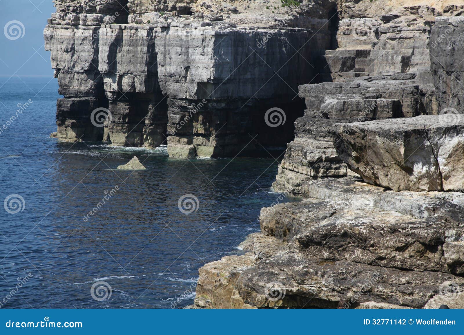 Cliffs of Portland Stone stock photo. Image of rocky - 32771142