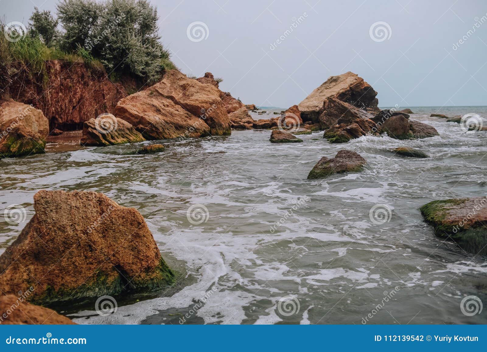 Cliffs Rocks Along Coast. Sharp Stones Stock Photo - Image of travel ...