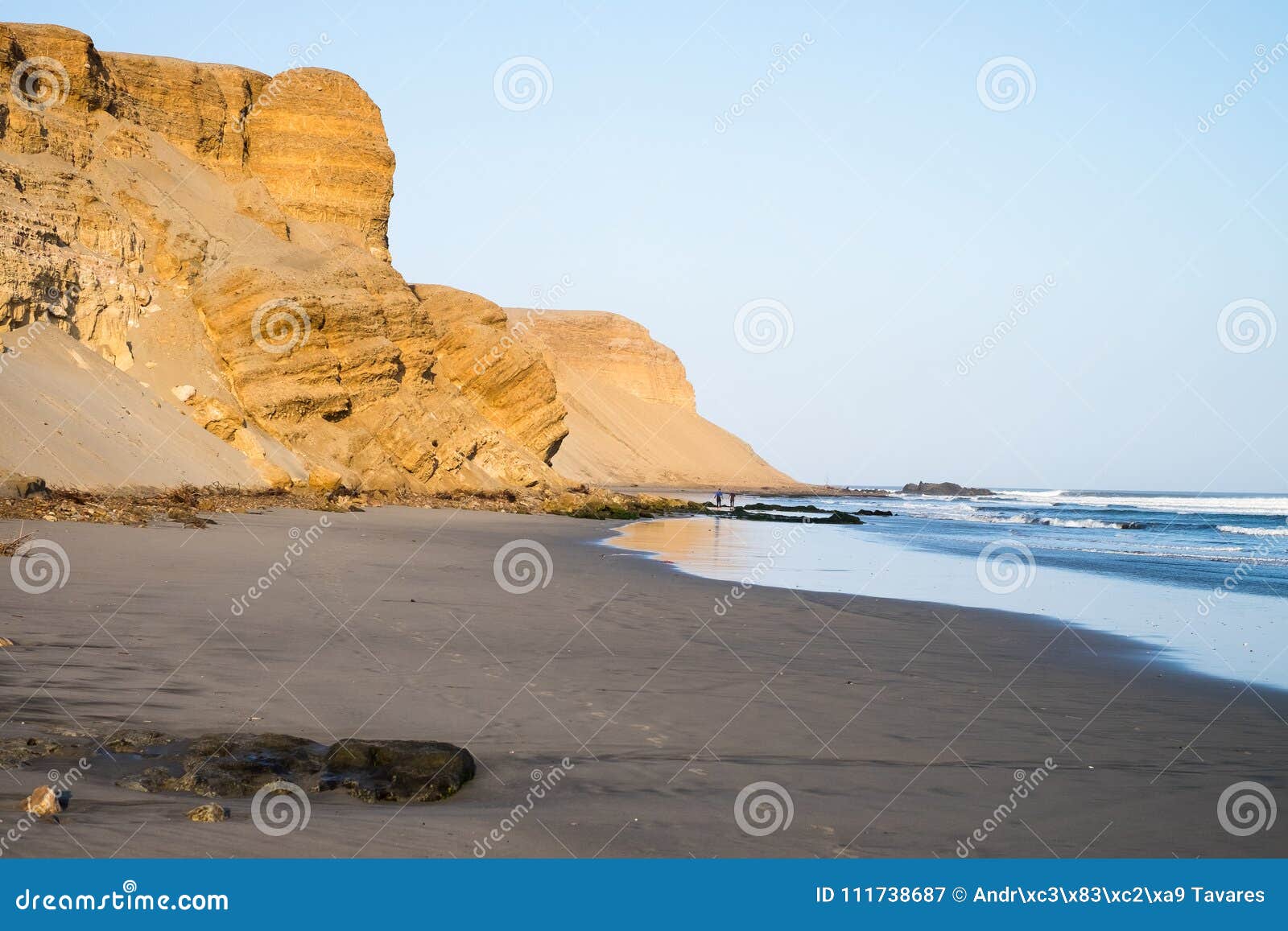 Cliffs by the Sea on the Coast of Chicama, Peru Stock Image - Image of ...