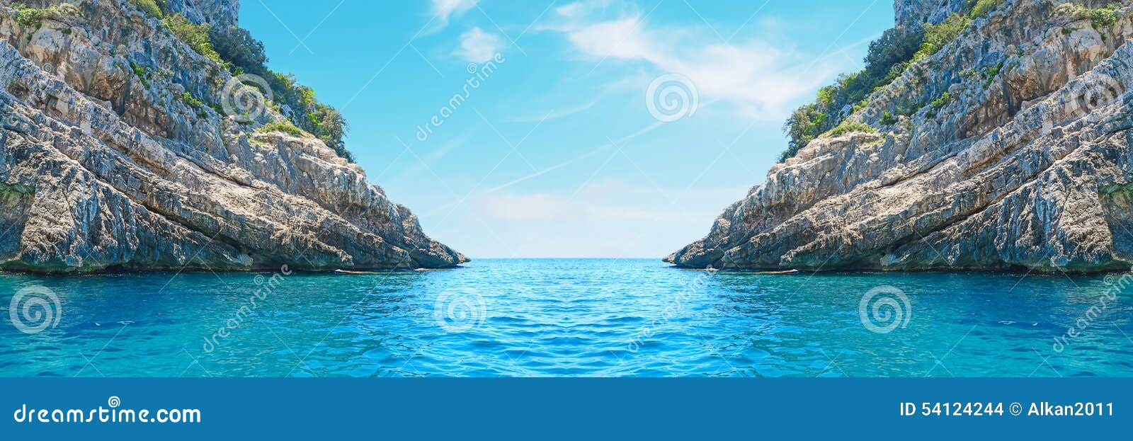 Cliffs in the sea stock photo. Image of blue, beautiful - 54124244