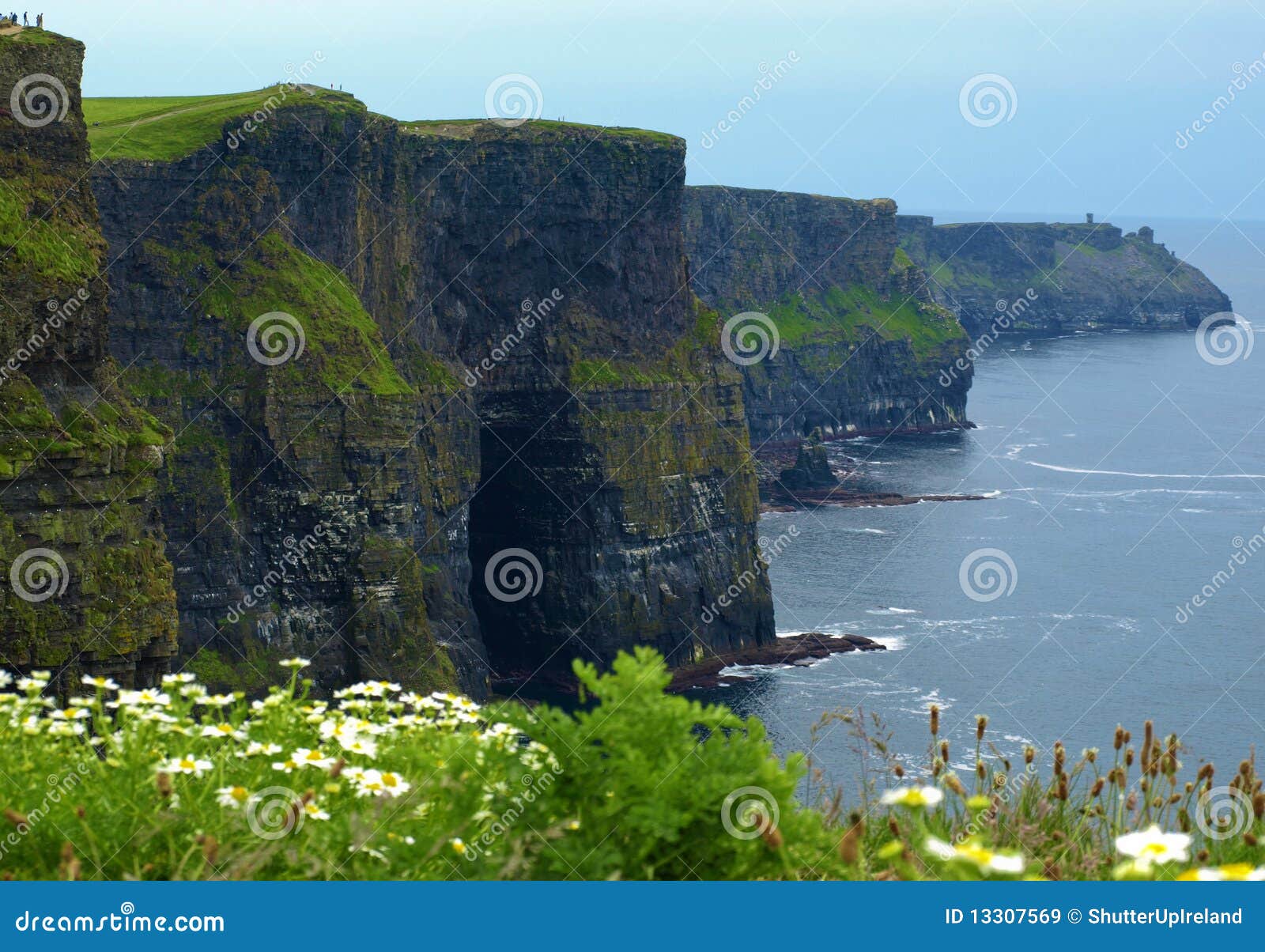 Cliffs seascape stock image. Image of sand, natural, irish - 13307569