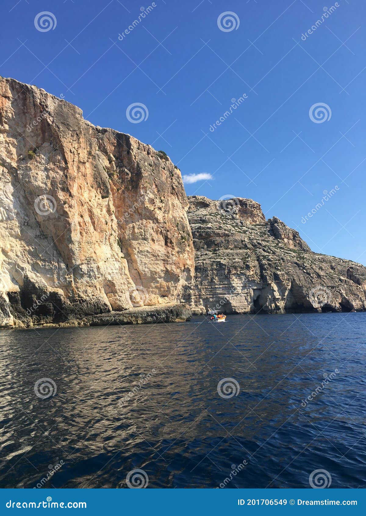 Cliffs on the Shores of the Mediterranean Sea Stock Image - Image of ...