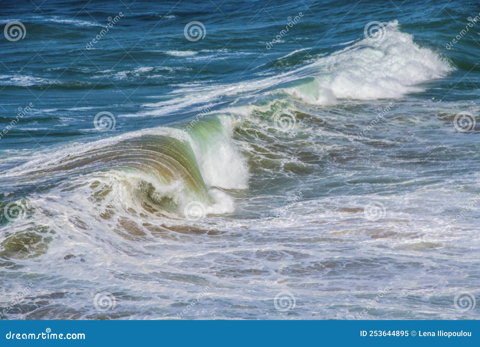 Cliffs in the Stormy Ocean Waves Stock Image - Image of copy ...