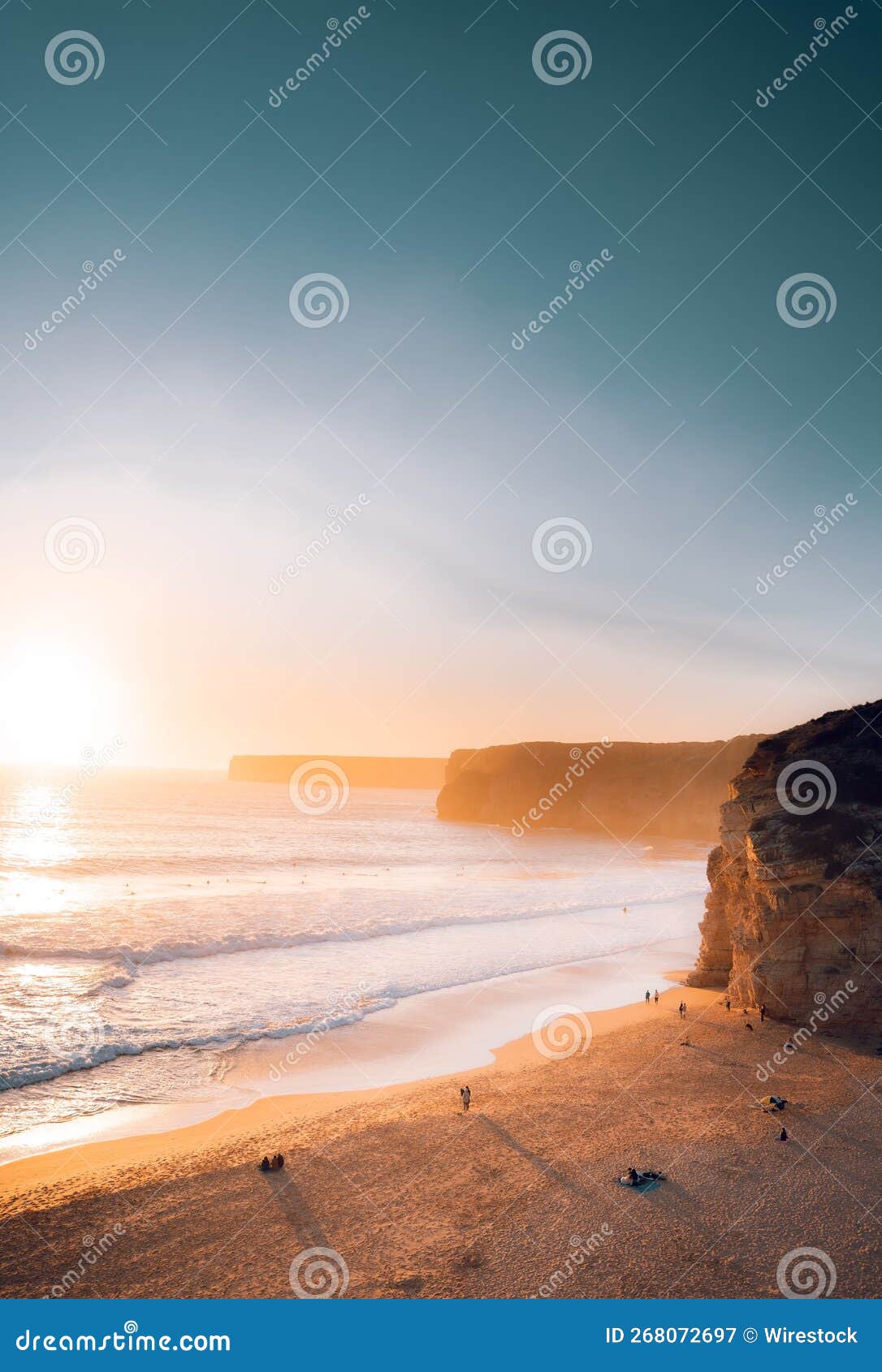 Cliffs at a sunny seaside stock image. Image of shore - 268072697