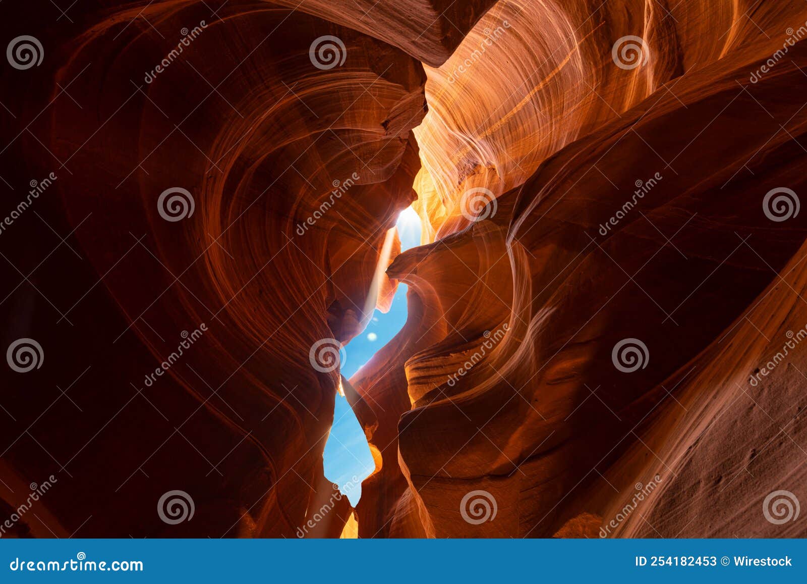 Cliffs of Upper Antelope Canyon in Arizona, USA Stock Illustration ...