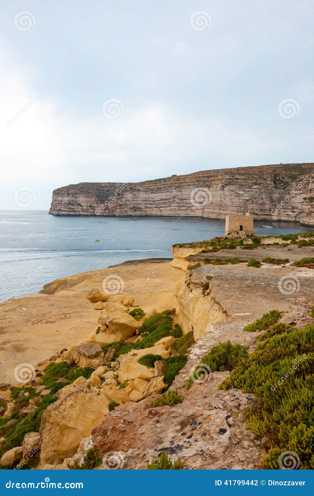 Cliffs at Xlendi, Gozo, Malta Stock Photo - Image of malta, attraction ...