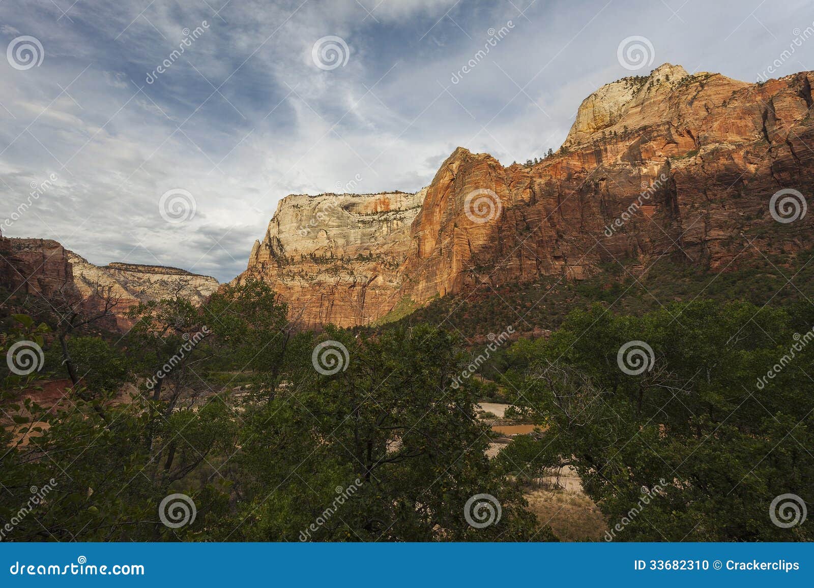 Cliffs of Zion National Park in Utah Stock Photo - Image of scenics ...