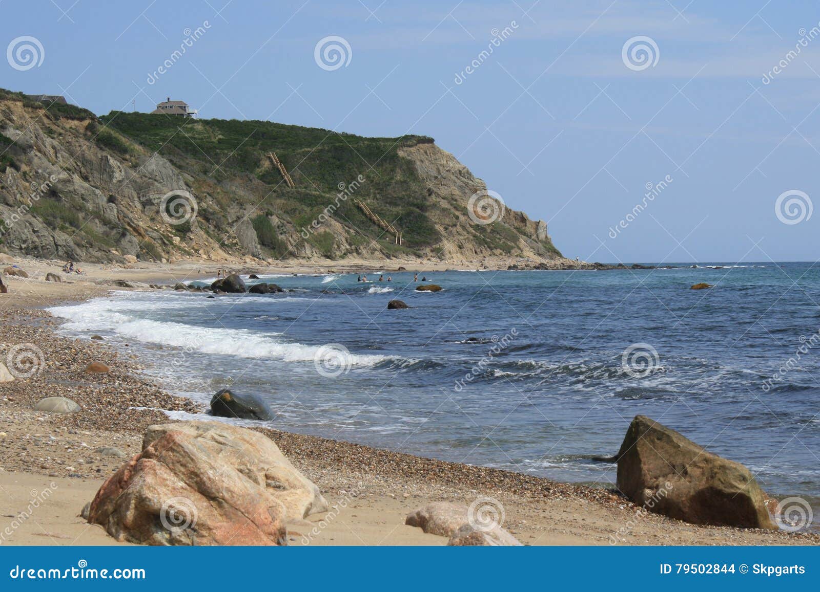 Cliffside Beach stock photo. Image of deserted, island - 79502844