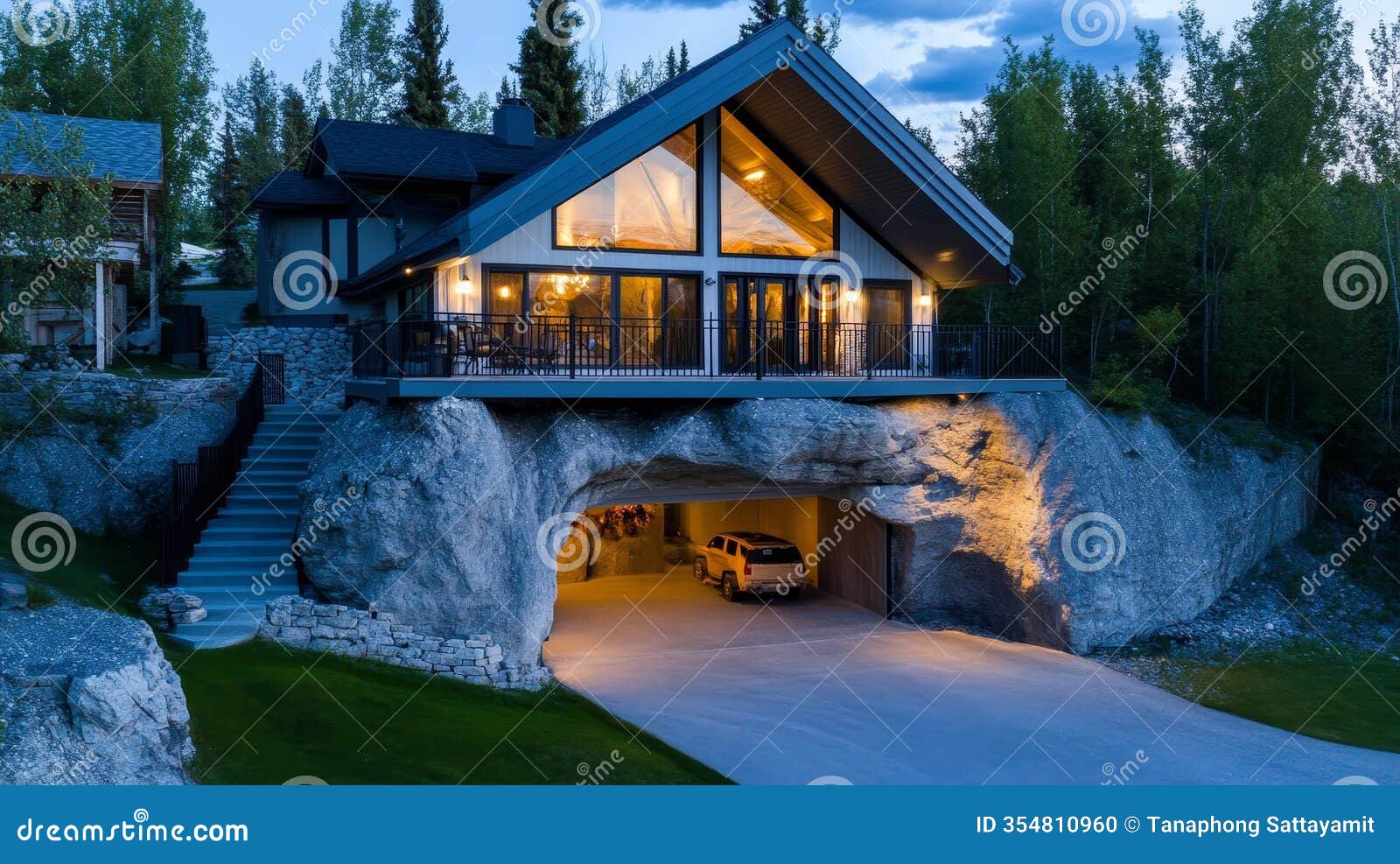 Luxury Underground Bunker Interior With Radiation Vault Door Modern ...