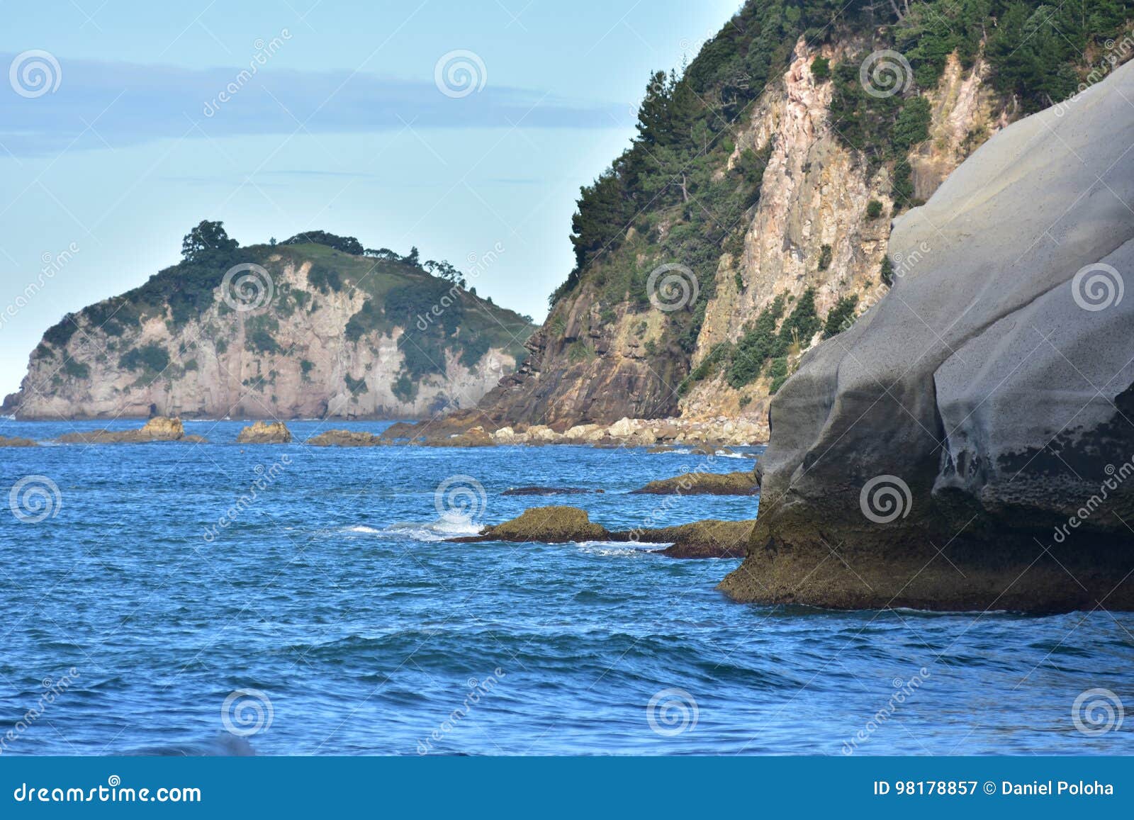 Cliffy coastline stock image. Image of cliffy, plant - 98178857