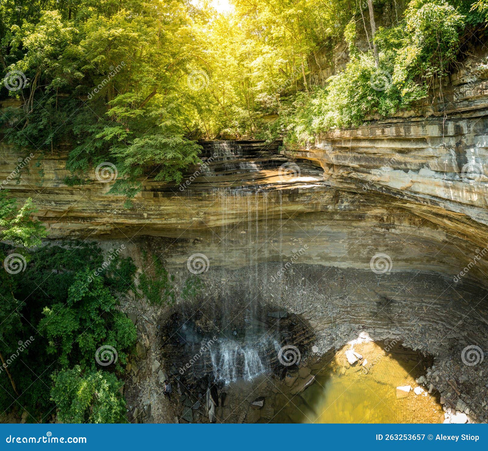 Clifty Falls stock image. Image of angle, cliff, beautiful - 263253657