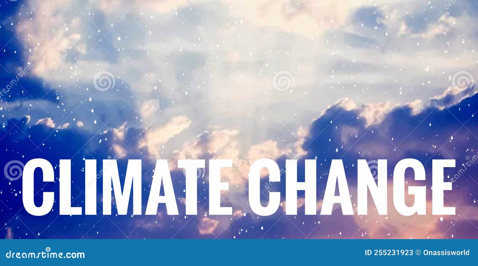 Climate Change Abstract Background Header Stock Illustration ...
