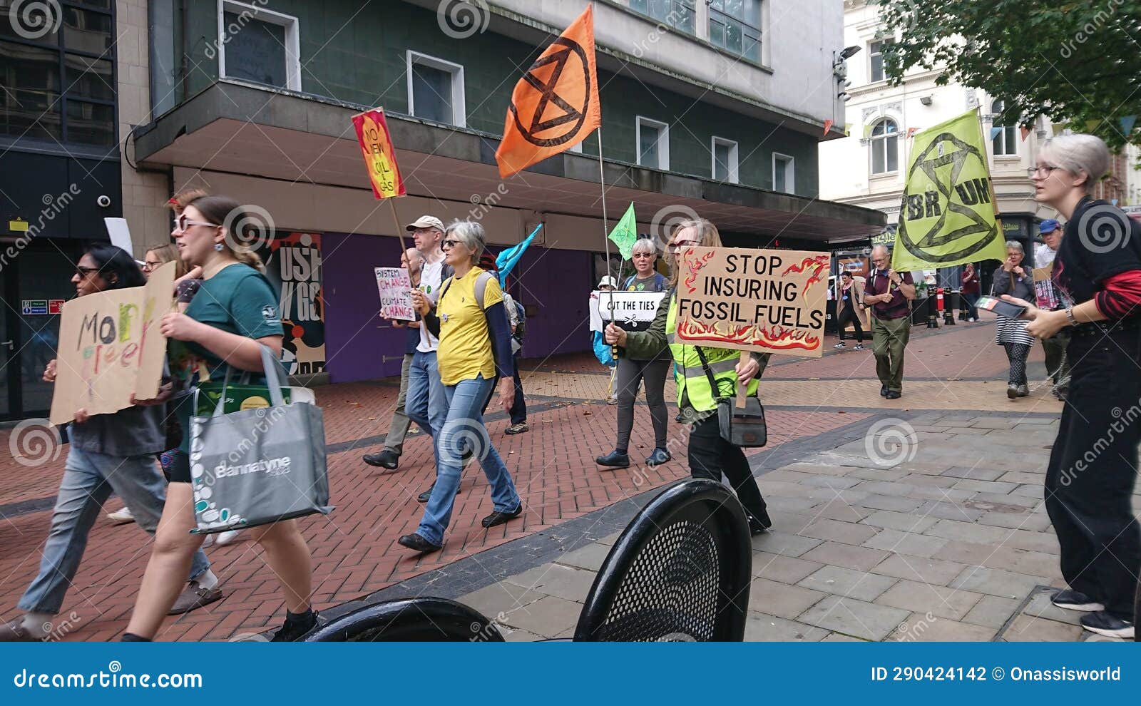 Climate Change Activists Birmingham UK March Editorial Photography ...