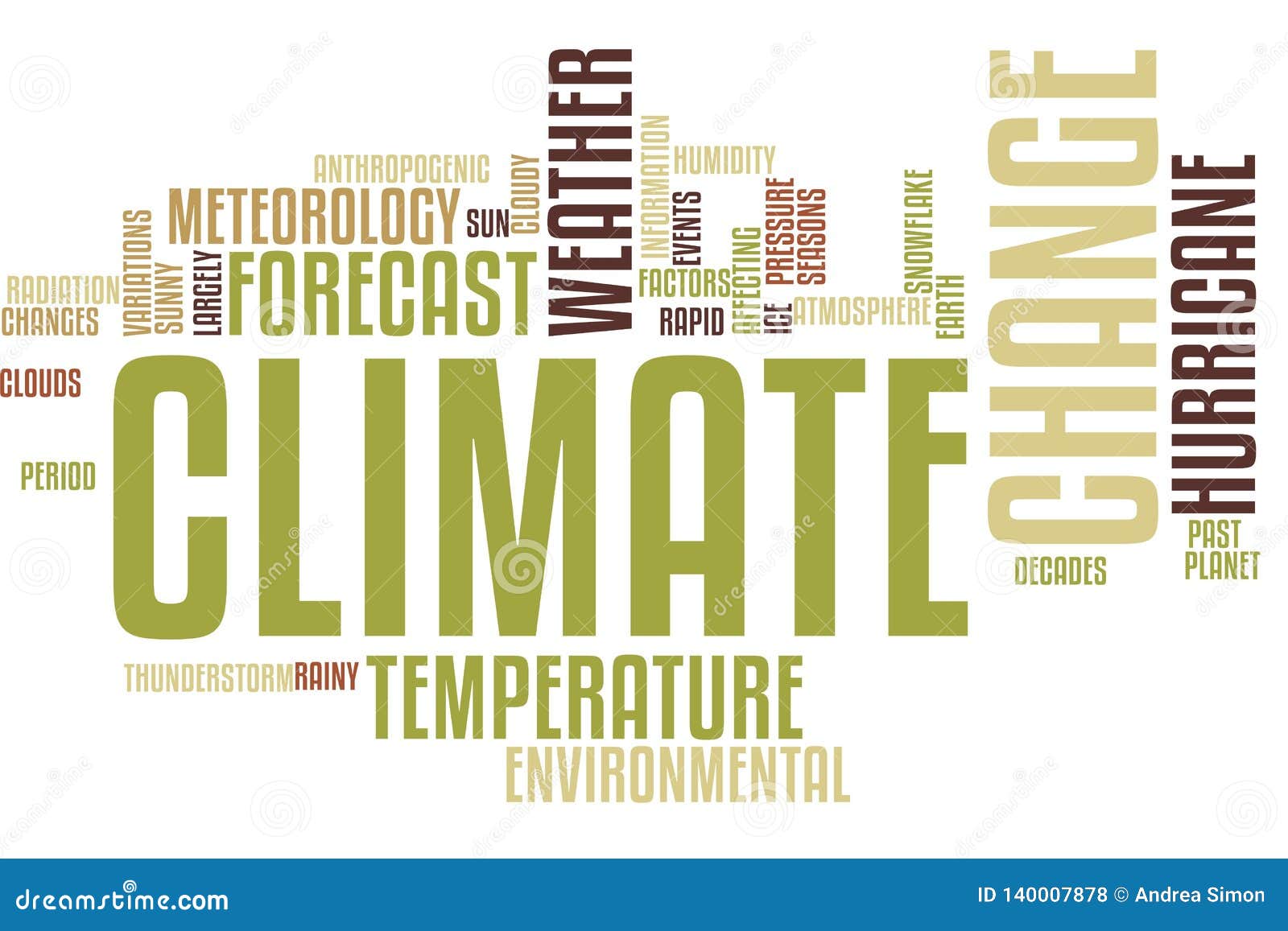 Climate change word cloud stock illustration. Illustration of climate ...