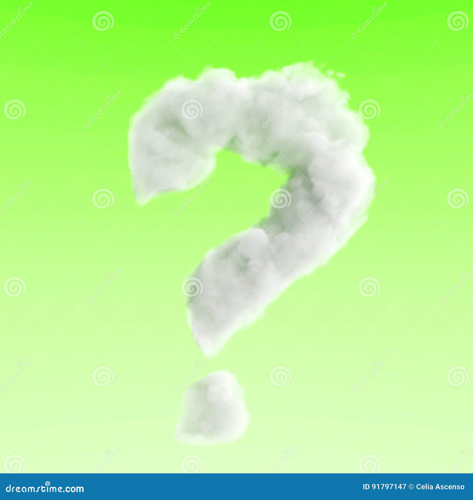 Climate Change Cloud Question Mark Stock Illustration - Illustration of ...