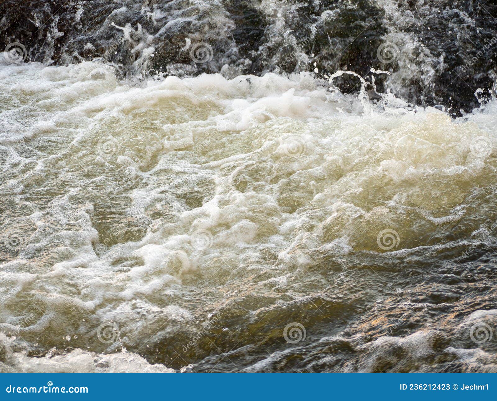 River Water Contaminated by Pollution. Climate Change Concept Stock ...