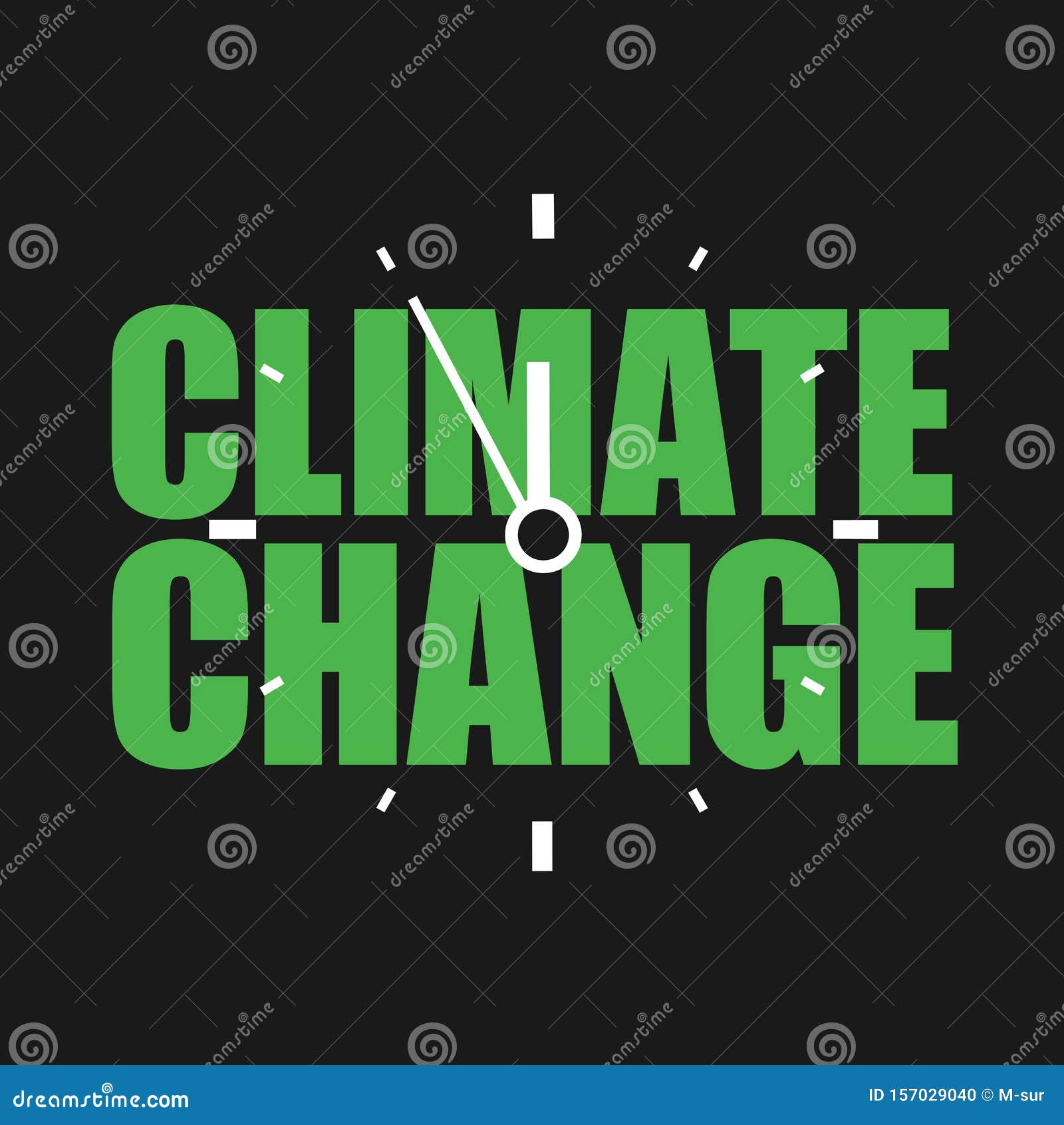 Climate change countdown stock vector. Illustration of ecologic - 157029040