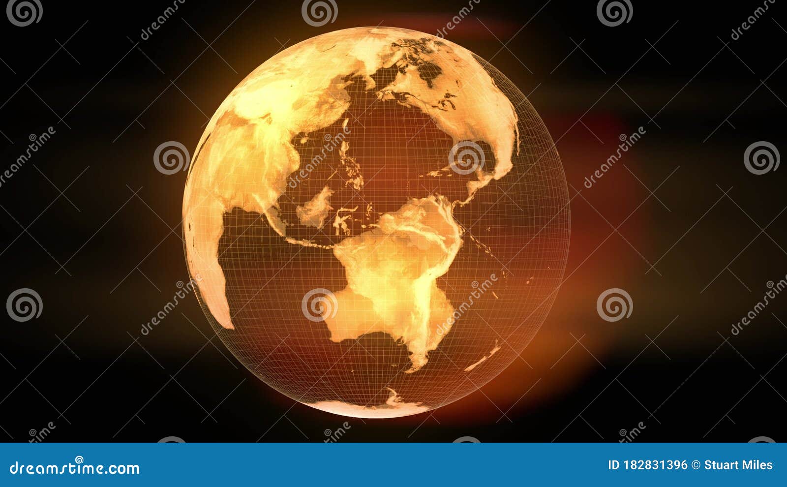 Climate Change Globe Shows Radiation and Temperature - 3d Animation ...