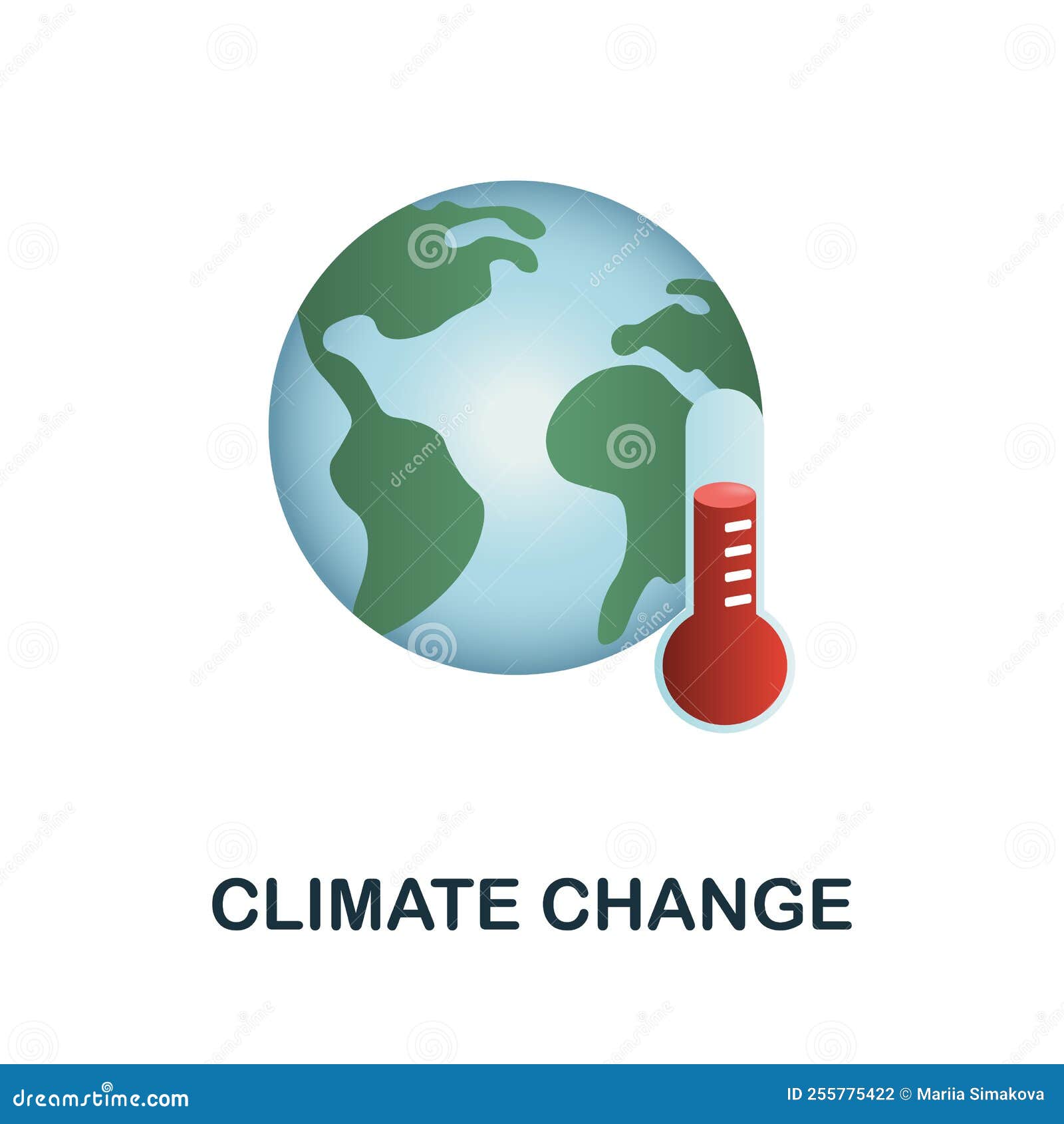 Climate Change Icon. 3d Illustration from Climate Change Collection ...