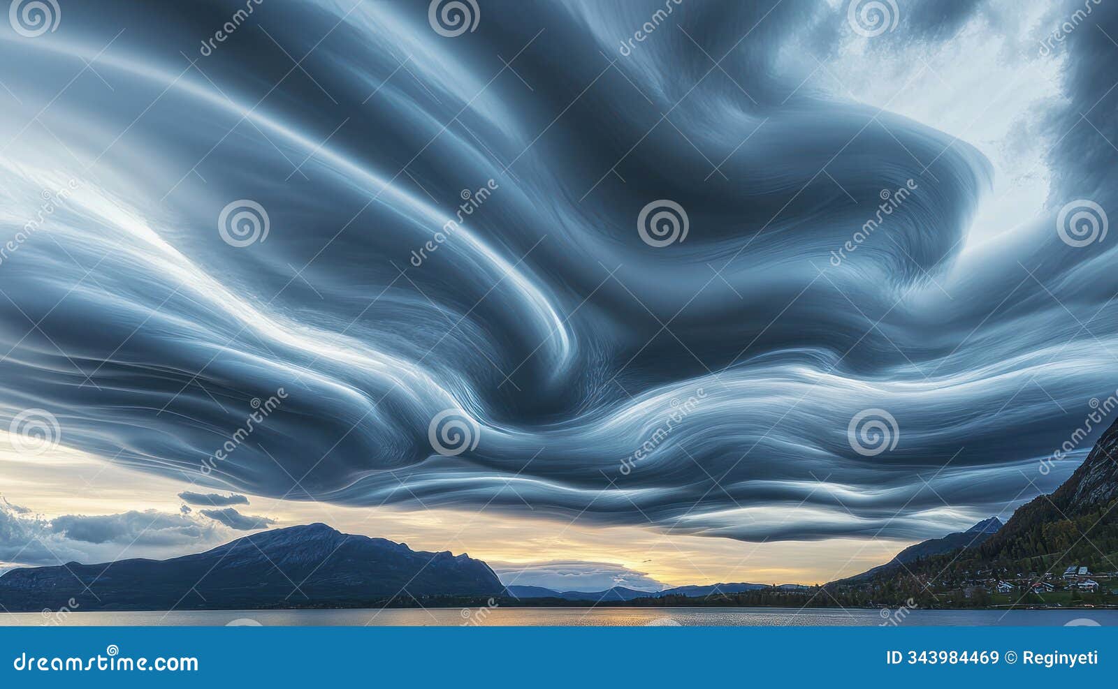 Climate Change Impact on Cloud Patterns Shown in AR Stock Illustration ...