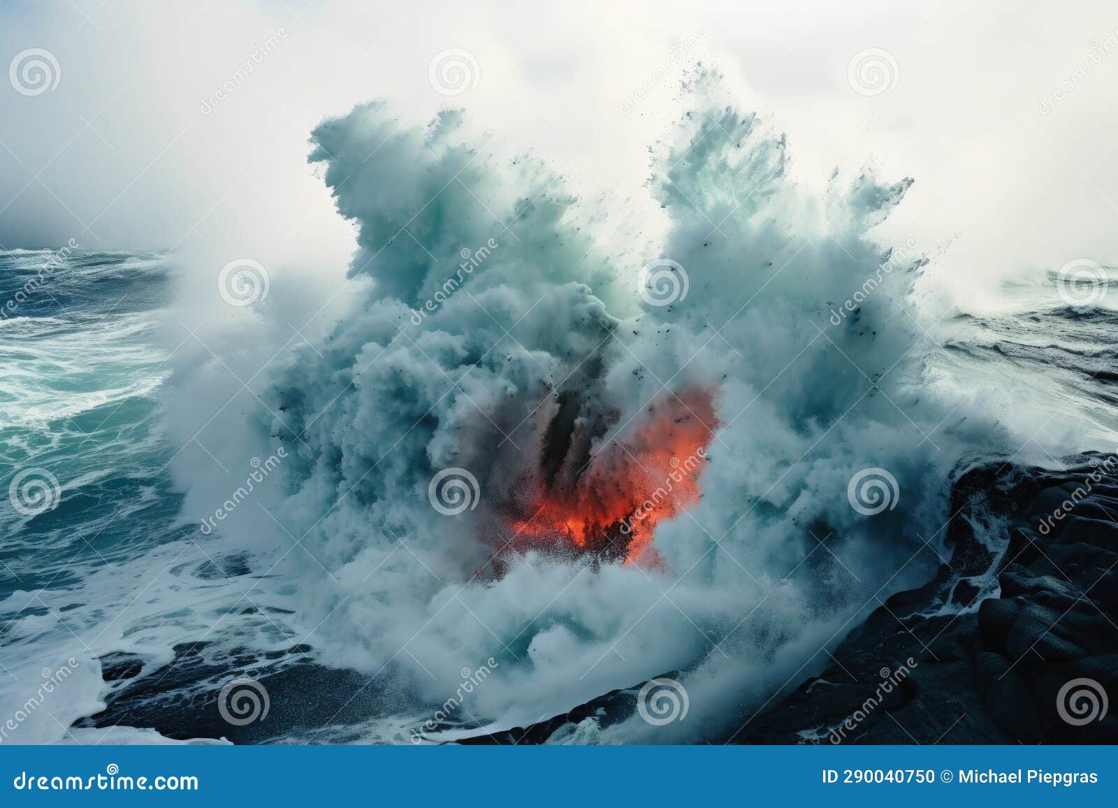 Climate Change Leads To Boiling Oceans Stock Illustration ...