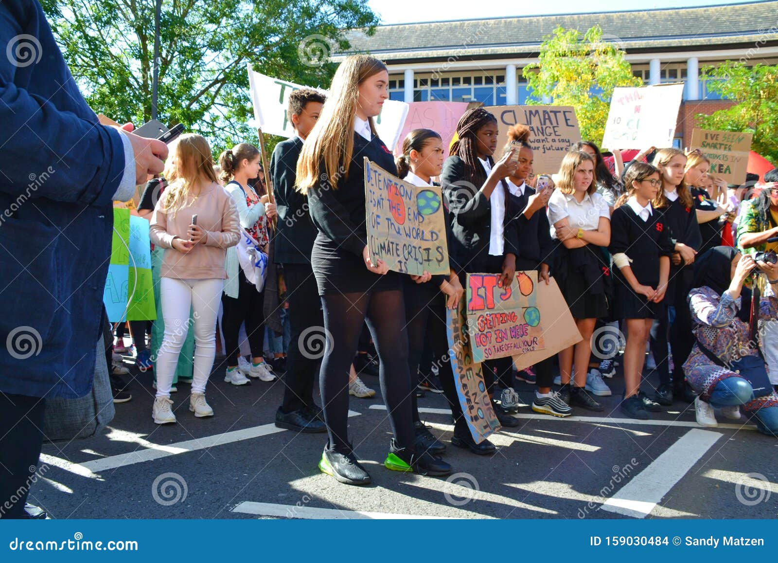 Climate Change March in Reading, England, UK Editorial Stock Image ...