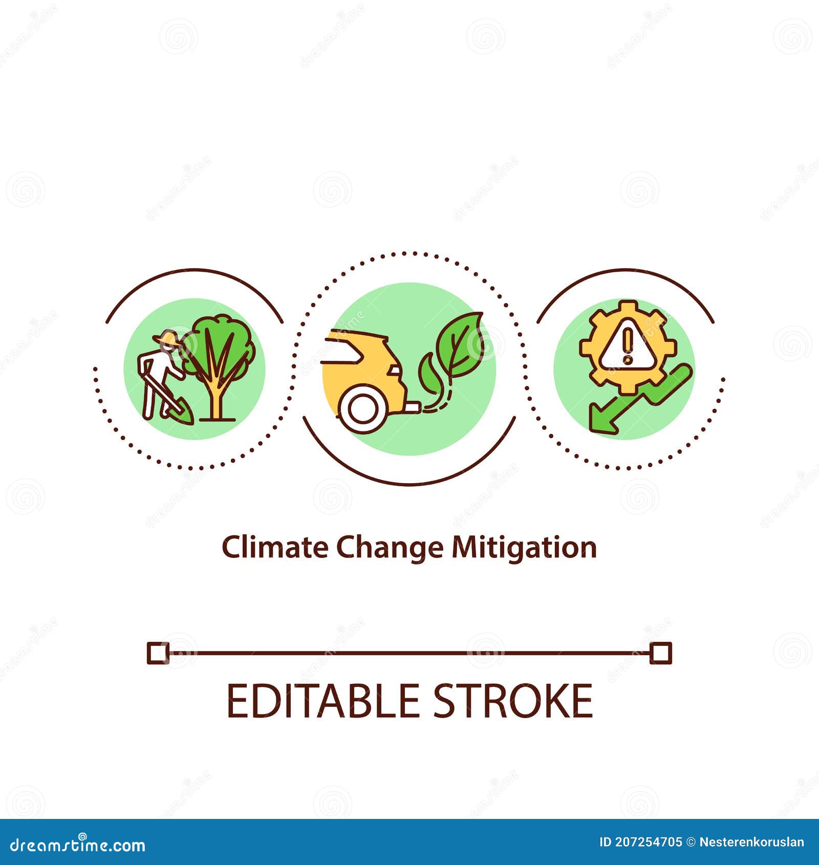 Climate Change Mitigation Concept Icon Royalty-Free Cartoon ... Climate Change Mitigation Concept Icon Royalty-Free Cartoon ...