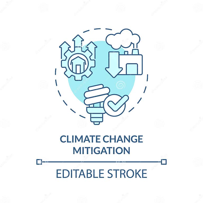 Climate Change Mitigation Icon Heatflation Concept Stock Vector ... Climate Change Mitigation Icon Heatflation Concept Stock Vector ...