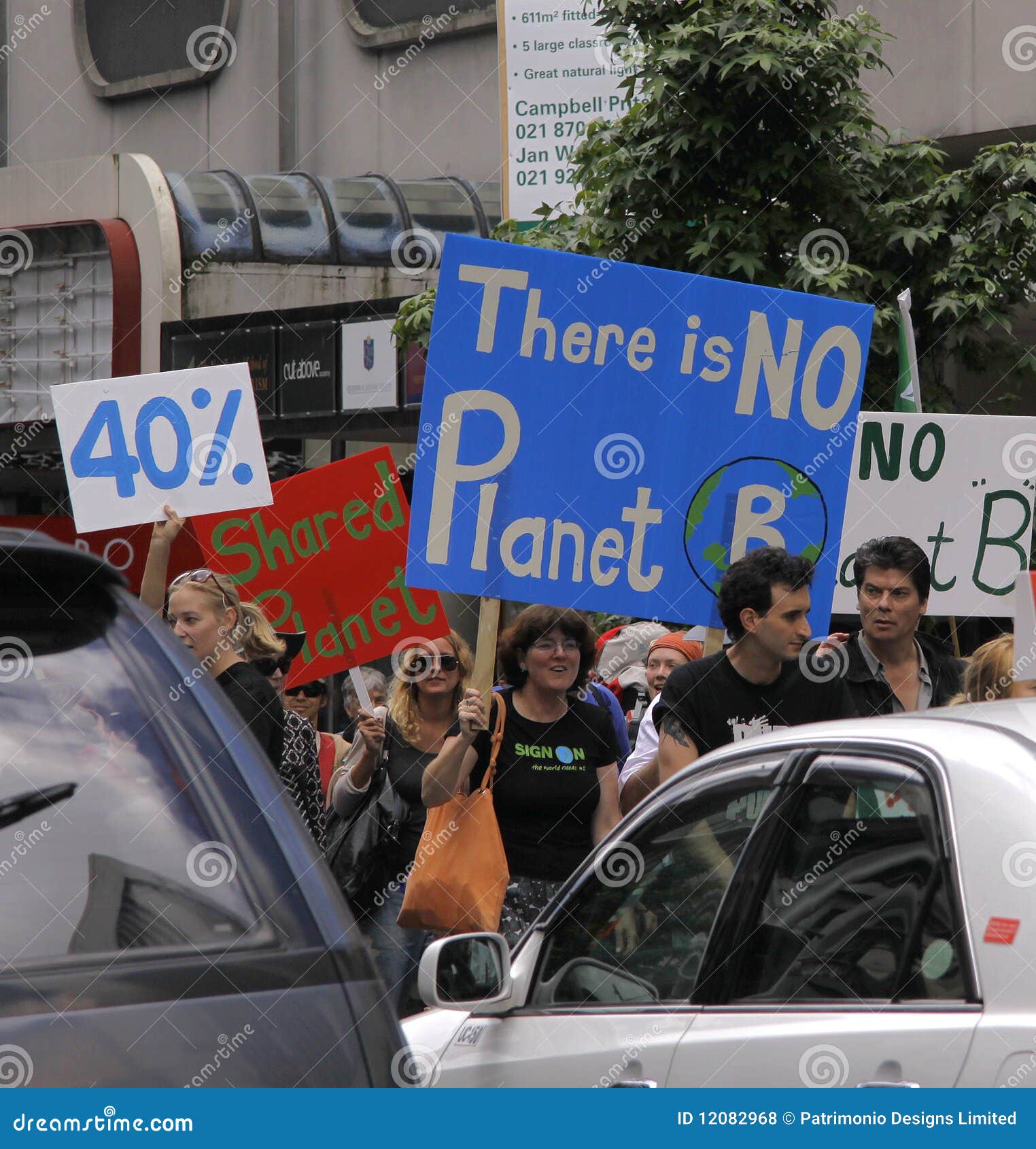 Climate Change Protest March Editorial Stock Photo - Image of sign ...