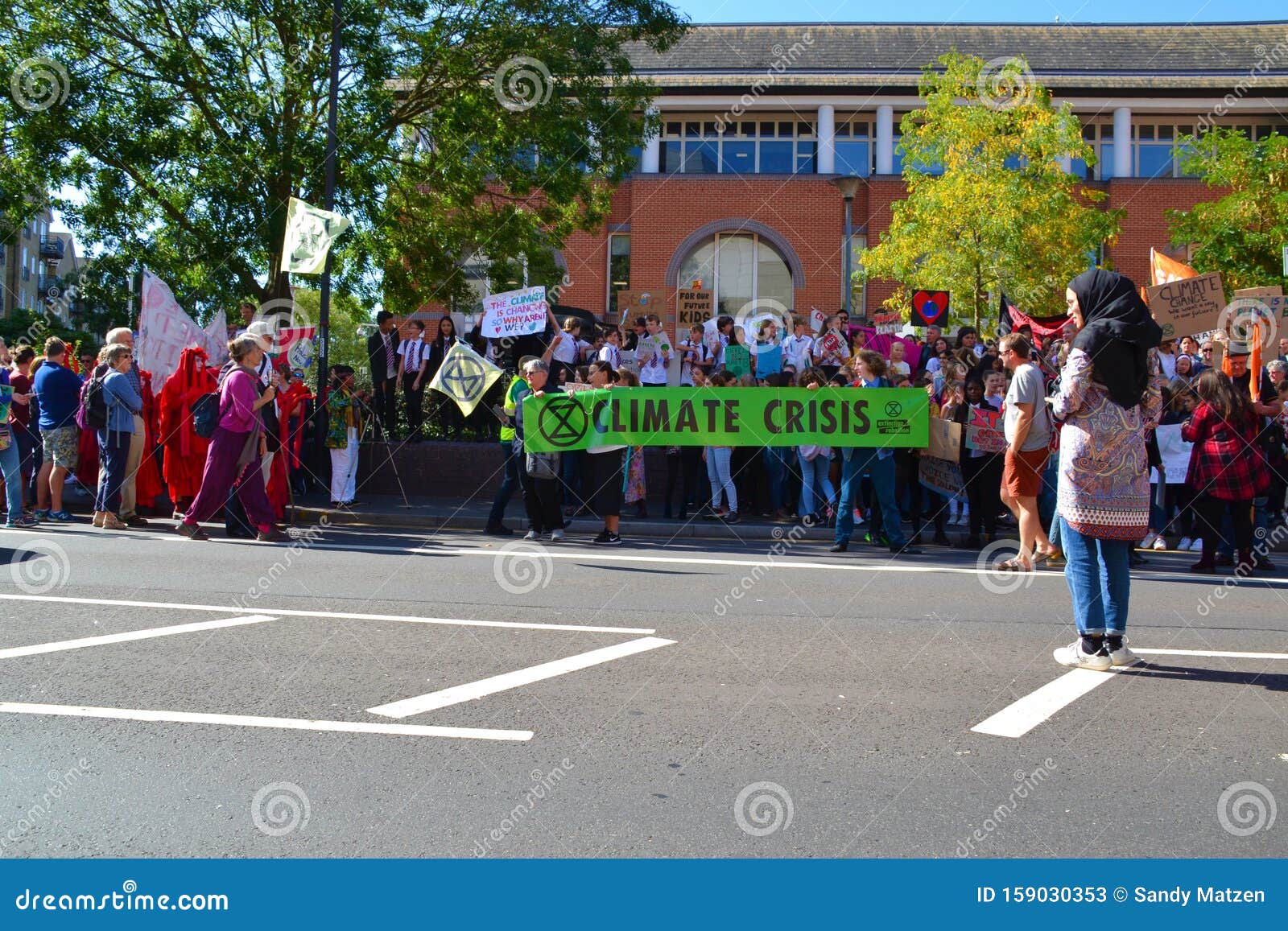 Climate Change March in Reading, England, UK Editorial Stock Photo ...