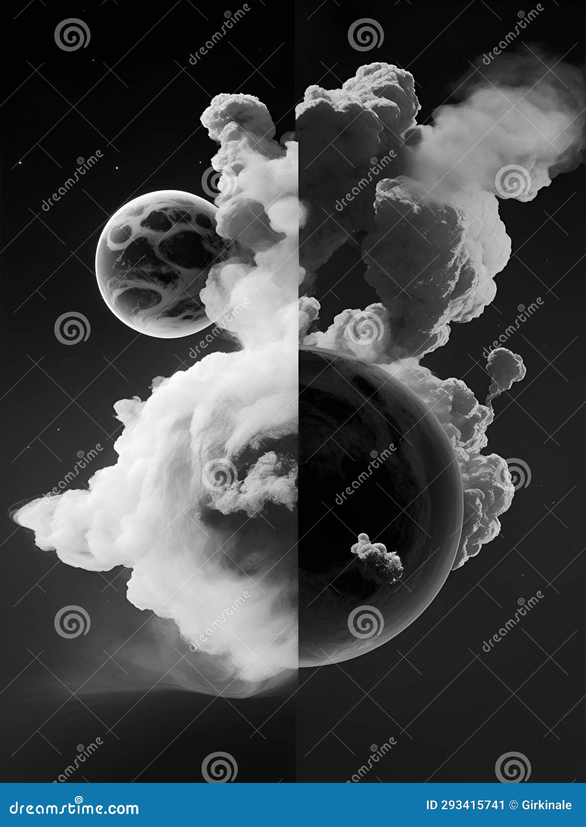 Climate Change And Space Explodes, Smoke Comes Out Of It, With Planets ... Climate Change And Space Explodes, Smoke Comes Out Of It, With Planets ...