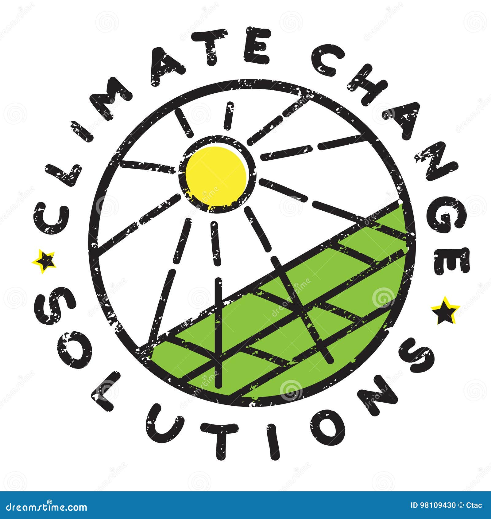 Climate change sun stock illustration. Illustration of sign - 98109430