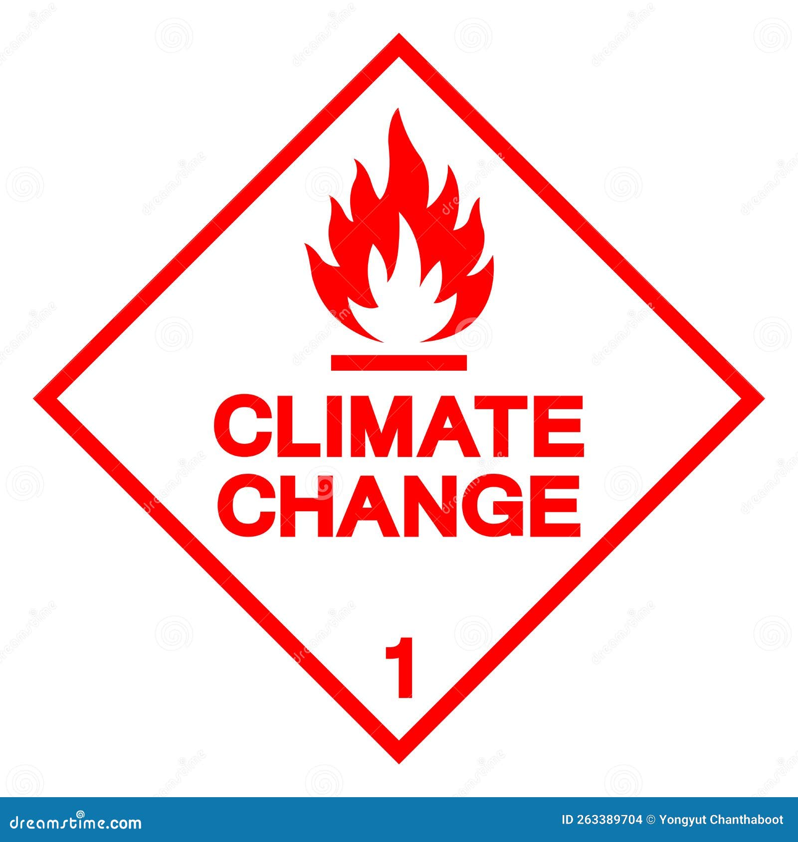 Climate Change Symbol Sign, Vector Illustration, Isolated on White ...