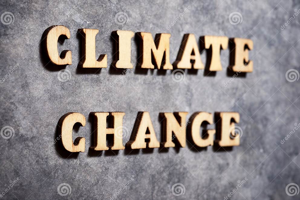 Climate change text stock photo. Image of greenhouse - 179623586