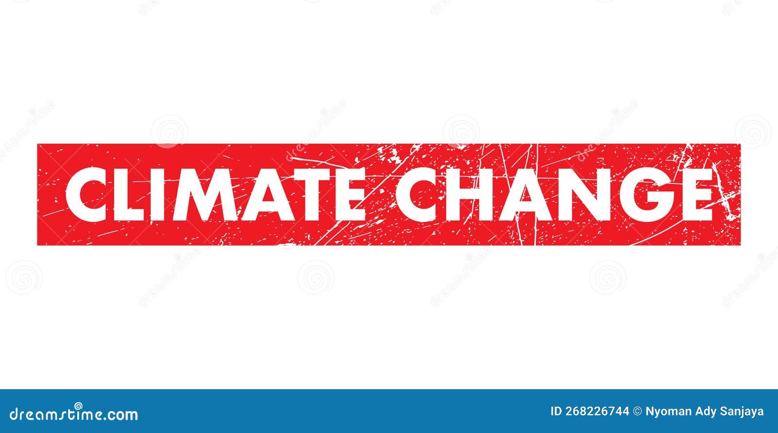 Climate Change Textured Stamp, Red Vector Graphic Stock Vector ...