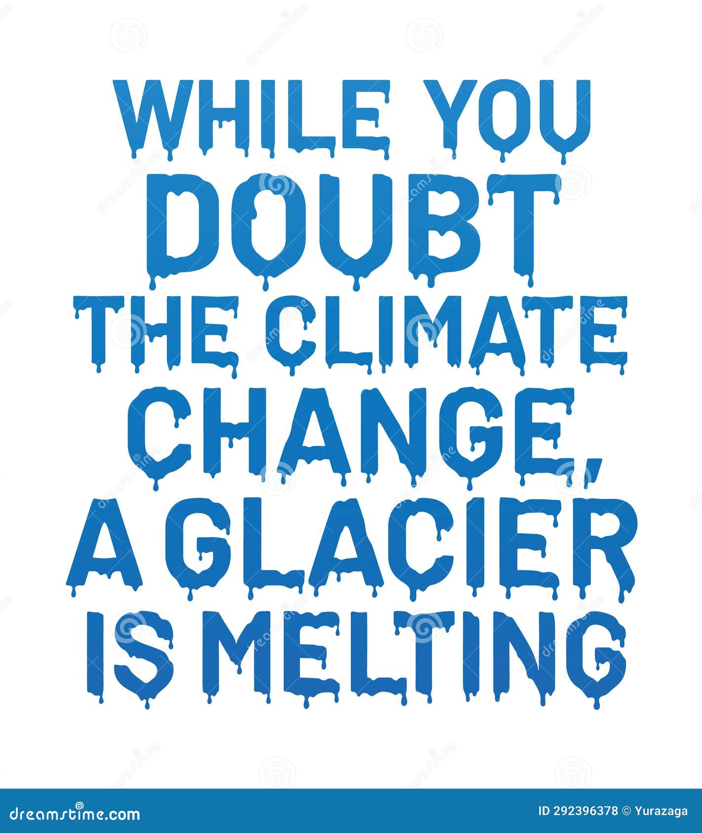 Climate Change Vector Lettering Stock Illustration - Illustration of ...