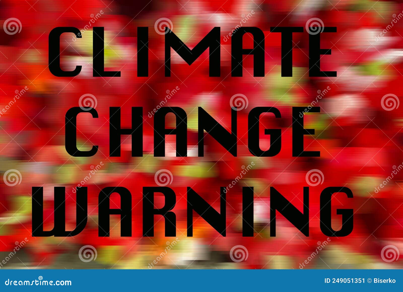 Climate Change Warning Sign Stock Illustration - Illustration of hazard ...