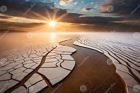 Climate Change Withered Earth Stock Illustration - Illustration of ...