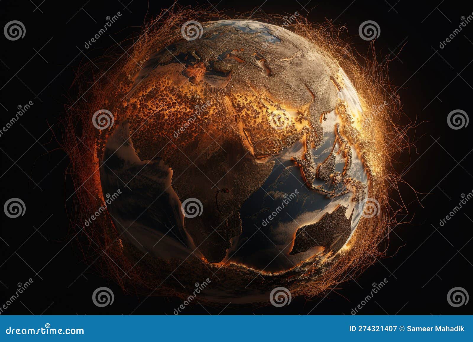 Climate Change Withered Earth. Generative AI 库存图片 - 图片 包括有 地球, 超大 ...