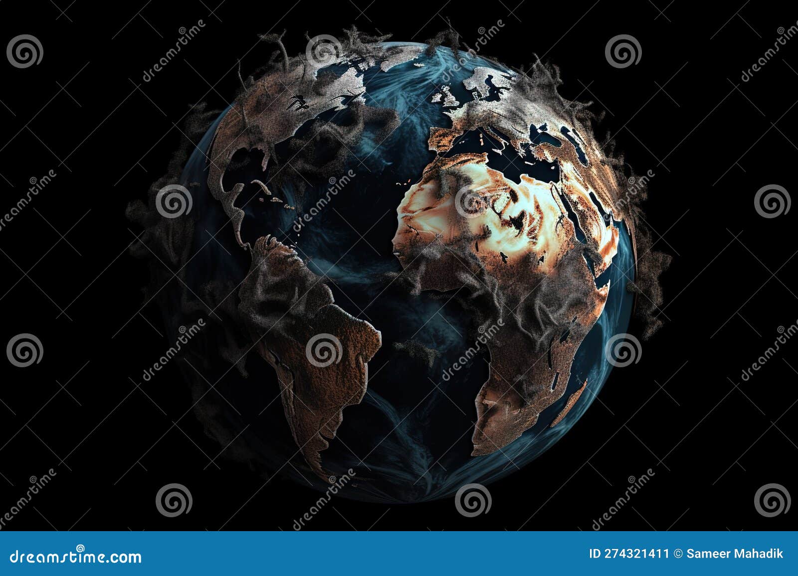 Climate Change Withered Earth. Generative AI Stock Image - Image of ...