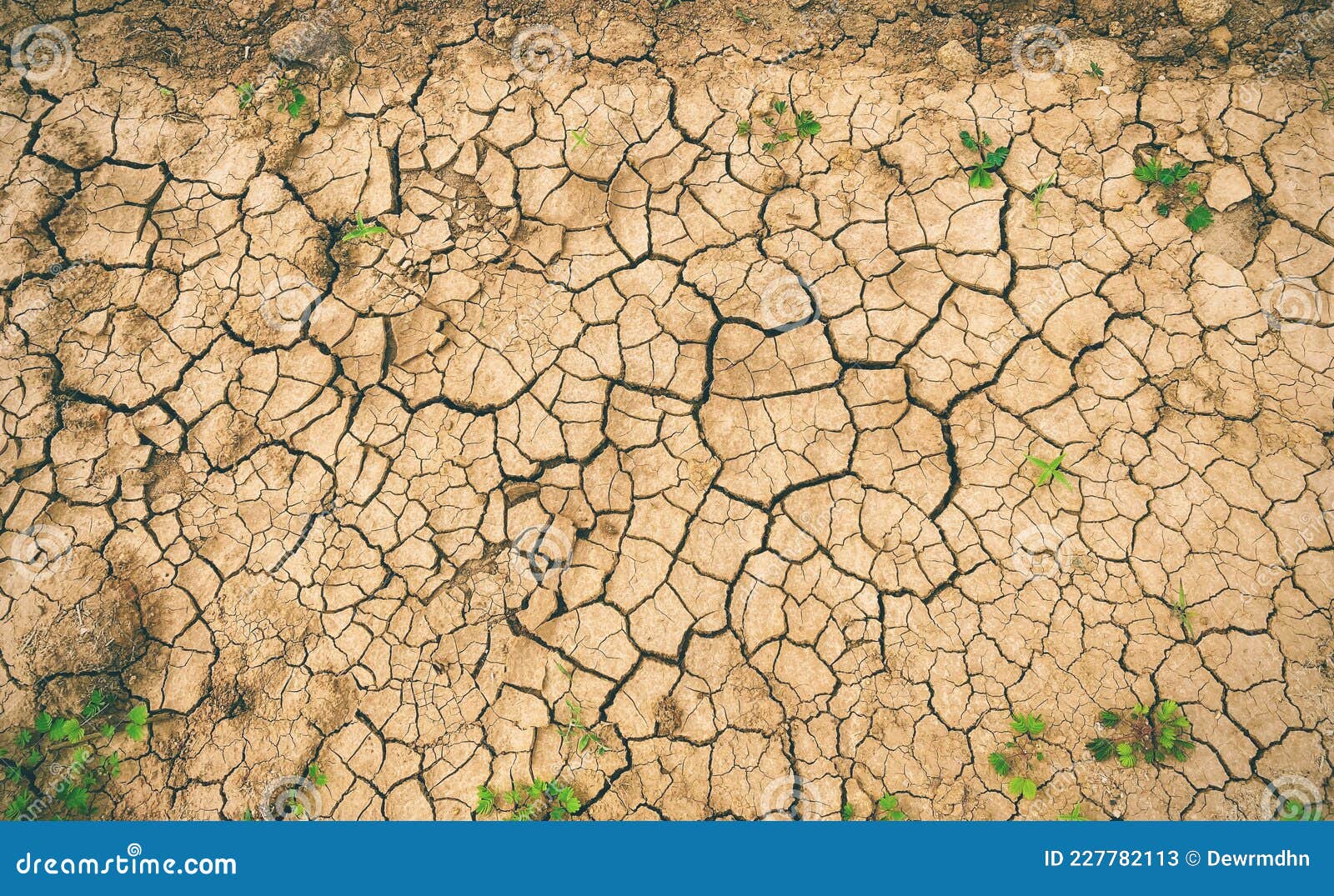 Drought Earth Surface Caused by Climate Change Stock Image - Image of ...