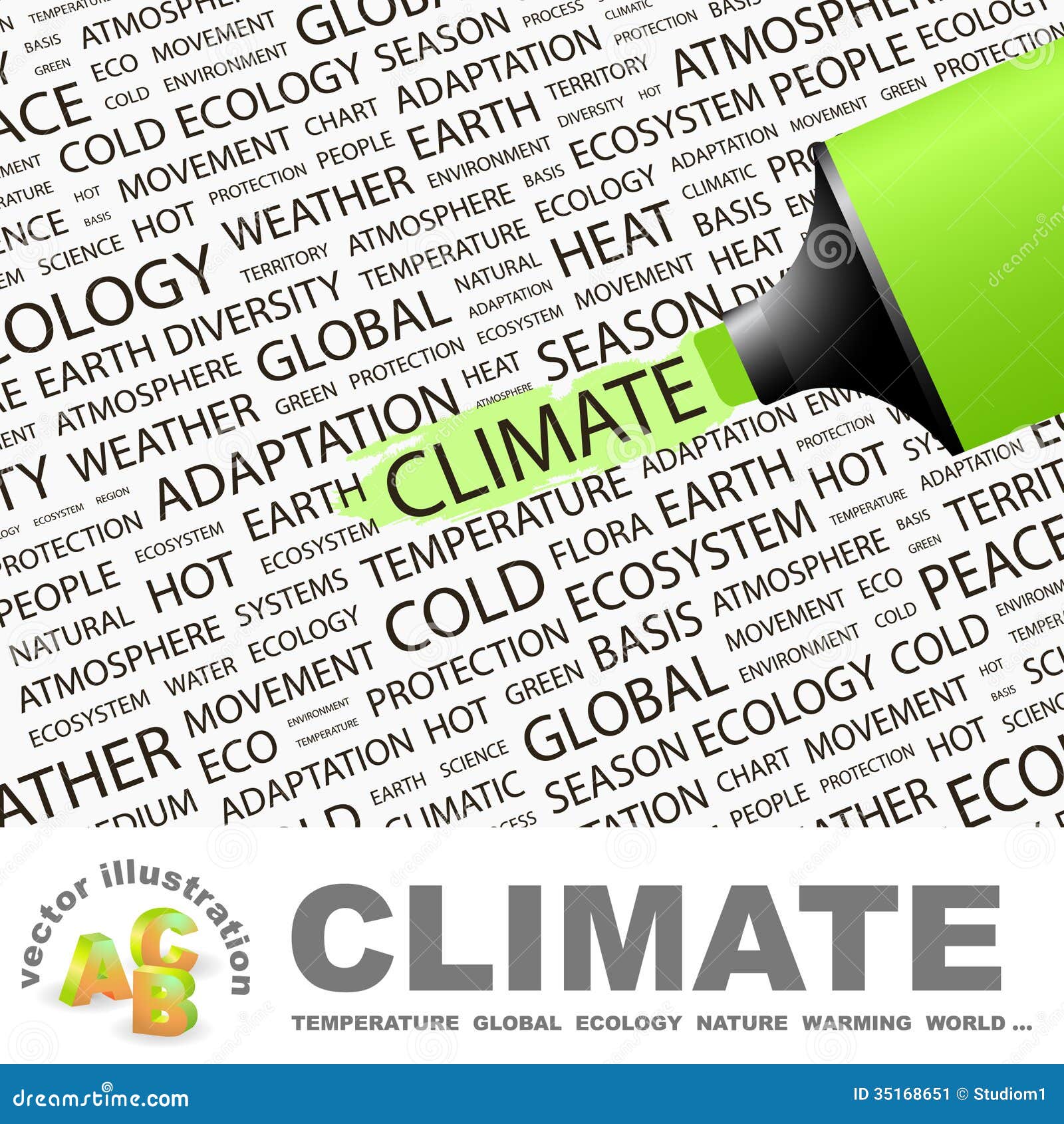 CLIMATE. stock vector. Illustration of abstract, season - 35168651